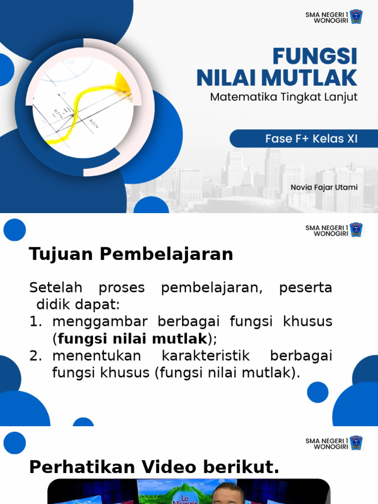 Fungsi Nilai Mutlak | PDF