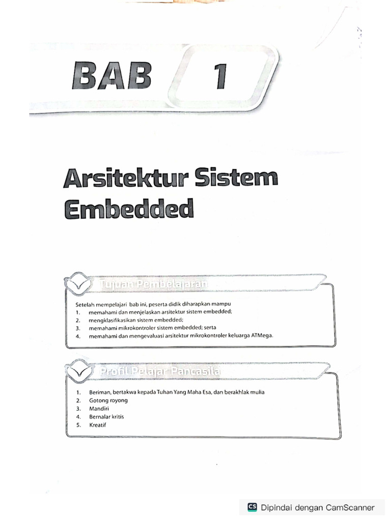 Bab 1 Arsitektur Sistem Embedded | PDF
