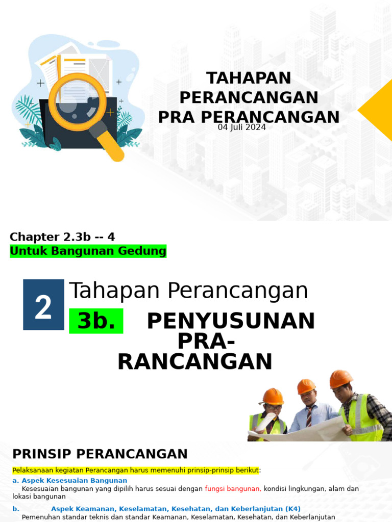 Tahapan Perancangan - Penyusunan Pra Perancangan | PDF