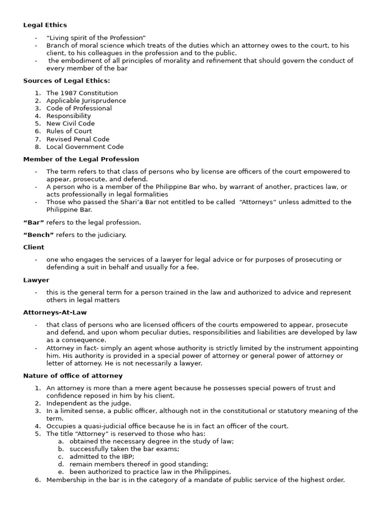 Legal Ethics | PDF