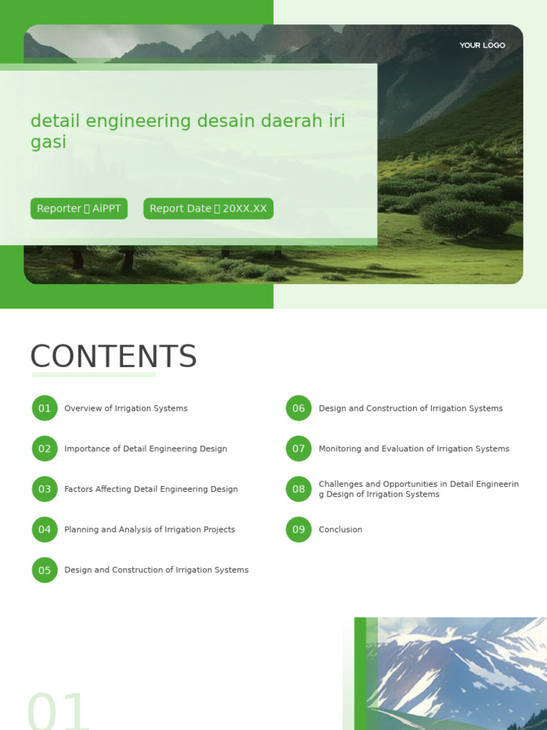 Detail Engineering Desain Daerah Irigasi | PDF