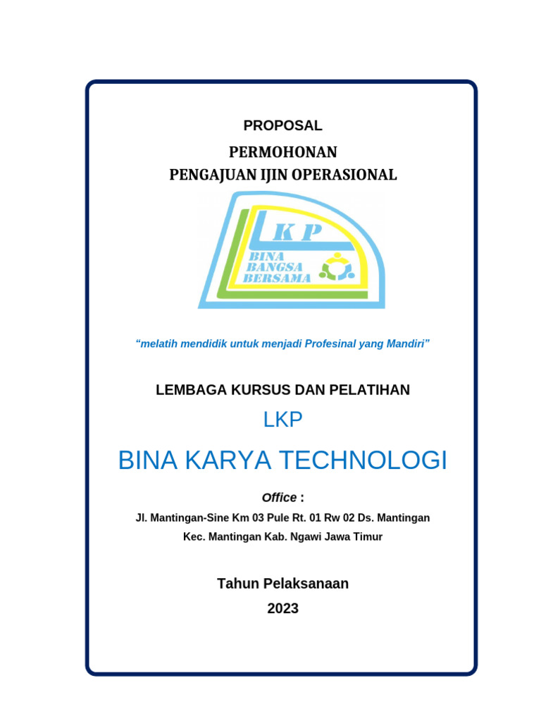 Ijin LKP 20211 | PDF