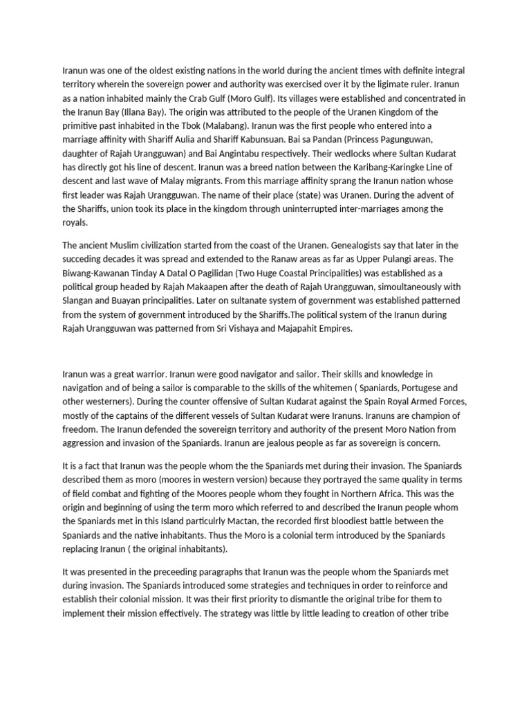 Iranun | PDF