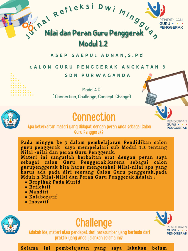Jurnal Refleksi Dwi Mingguan Modul 1.2 - Asep Saepul Adnan | PDF