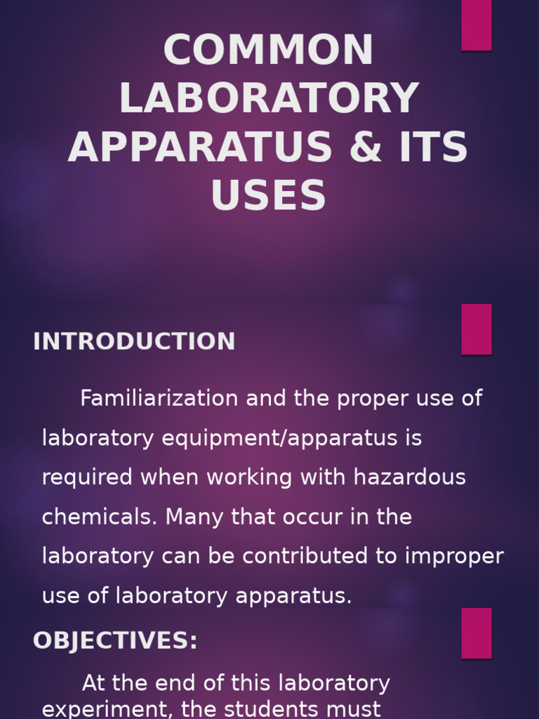 Common Laboratory Apparatus Its Uses | PDF