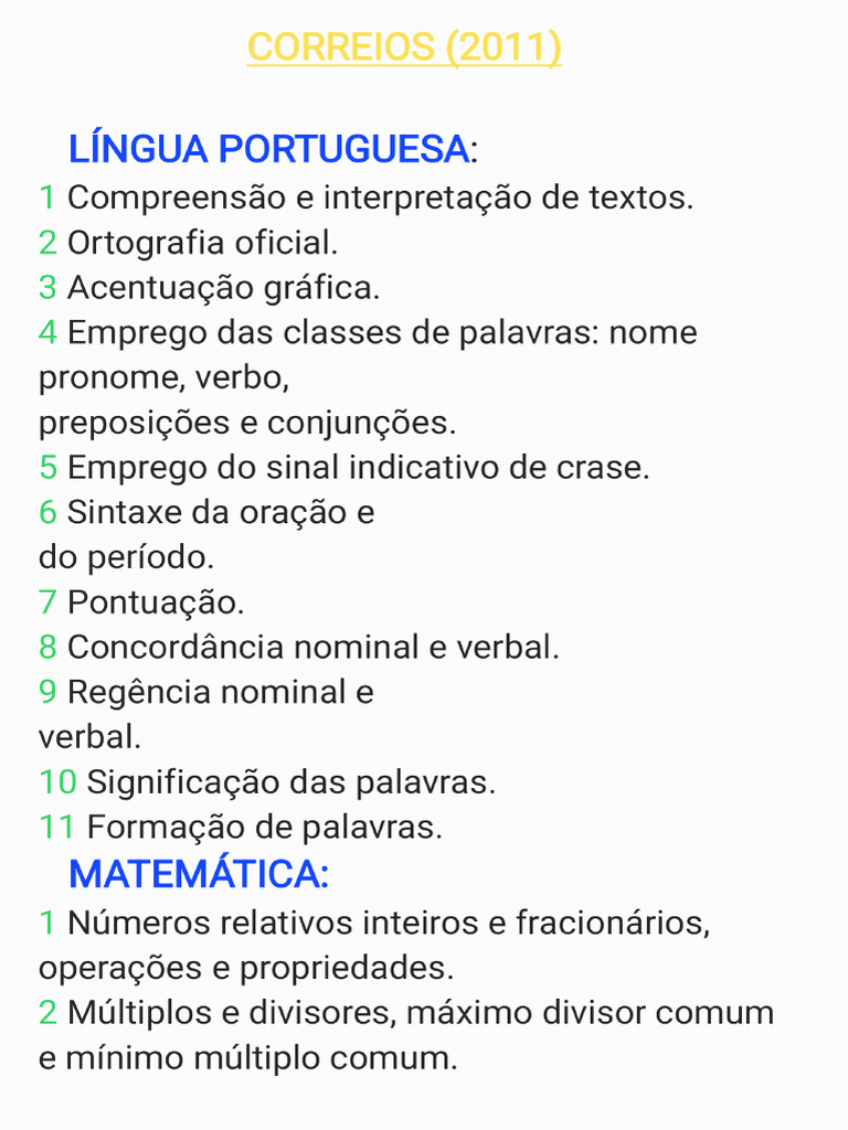 CORREIOs 1 | PDF