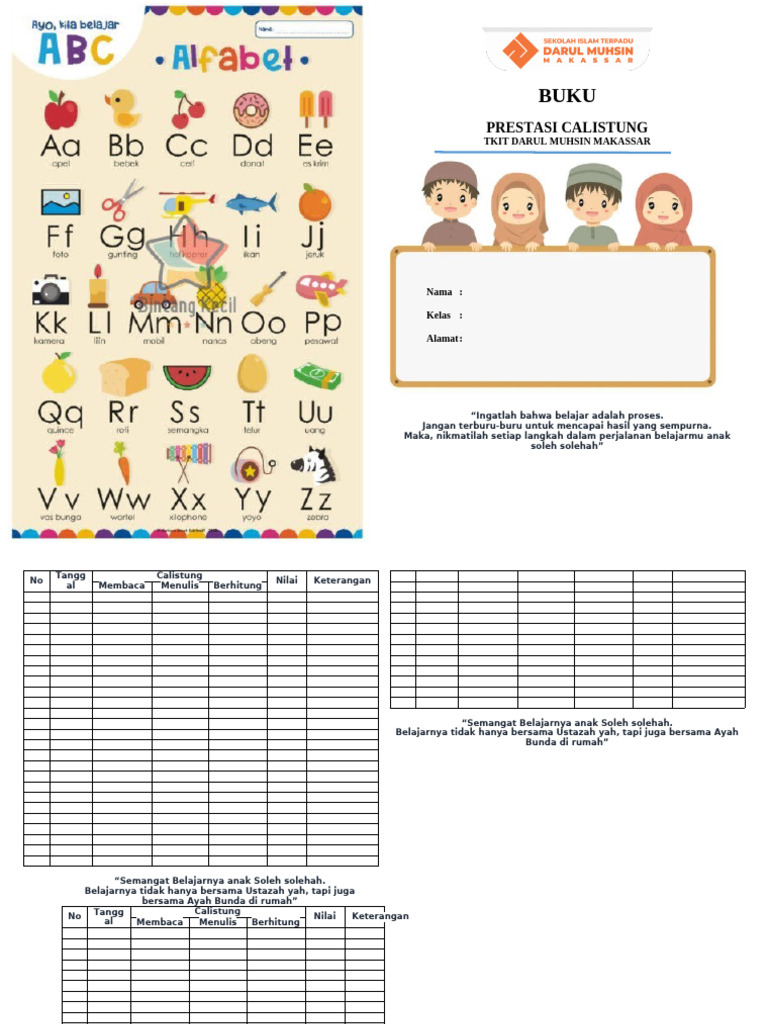 Buku Prestasi Calistung | PDF