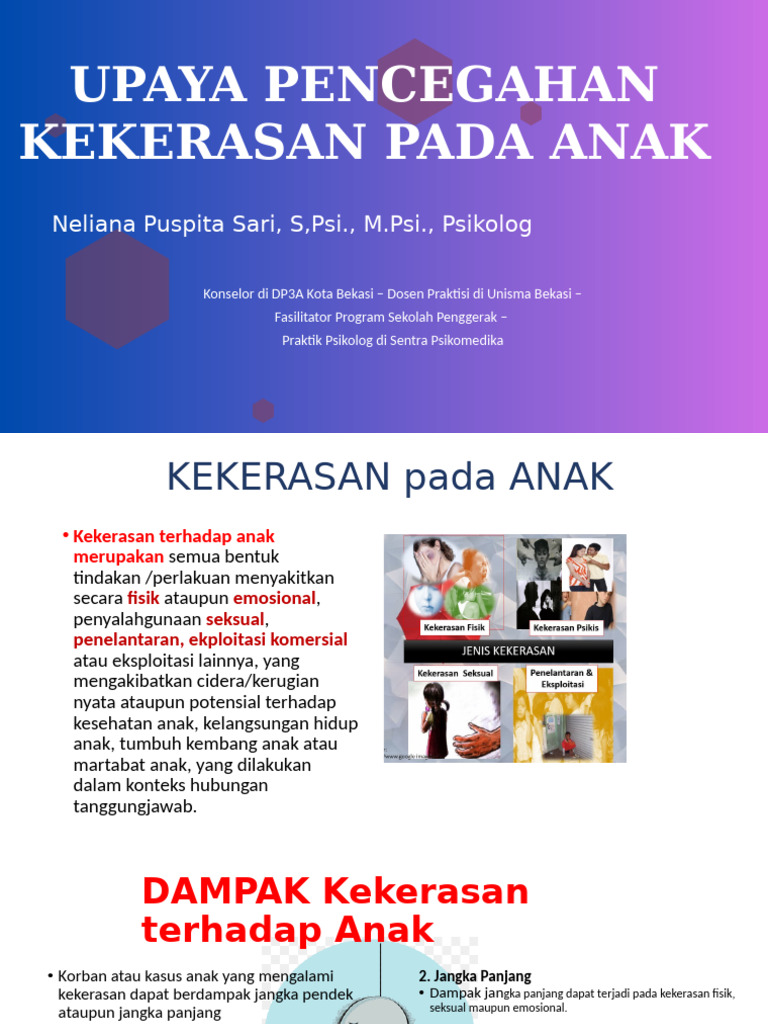 Upaya Pencegahan Kekerasan Pada Anak | PDF