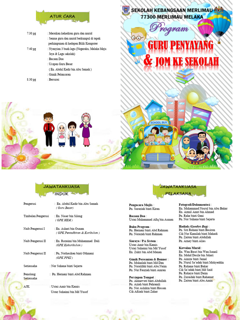 Buku Program Guru Penyayang Dan Jom Ke Sekolah 2022 | PDF
