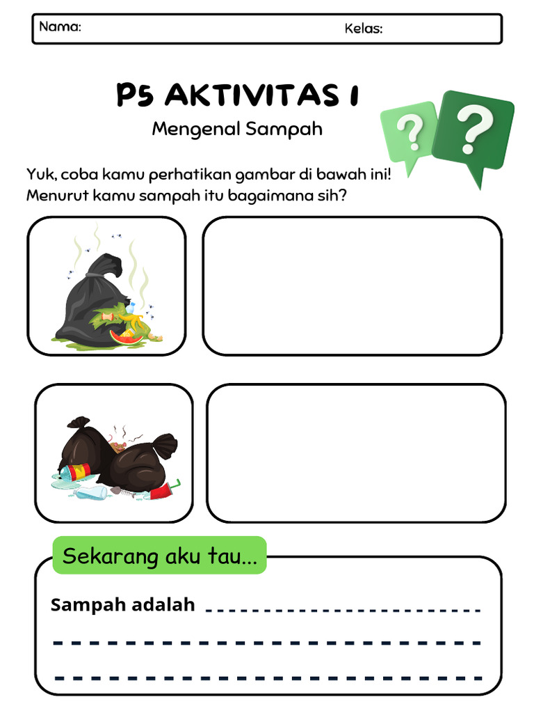 LKPD P5 Gaya Hidup Berkelanjutan - Aktivitas 1 | PDF
