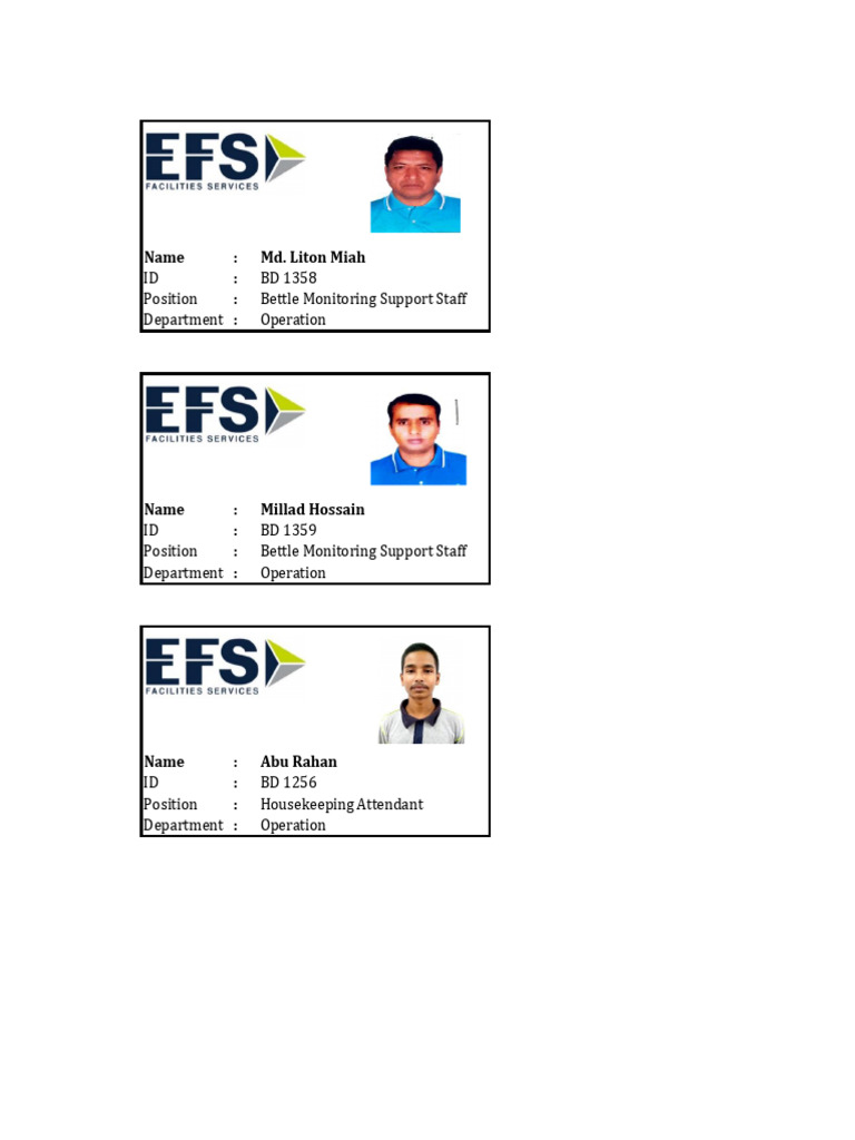 ID Card Format | PDF
