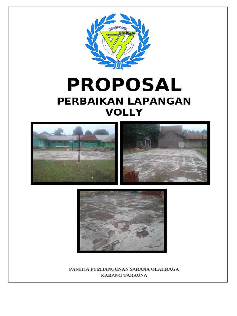 Proposal Perbaikan Lapangan Volly | PDF