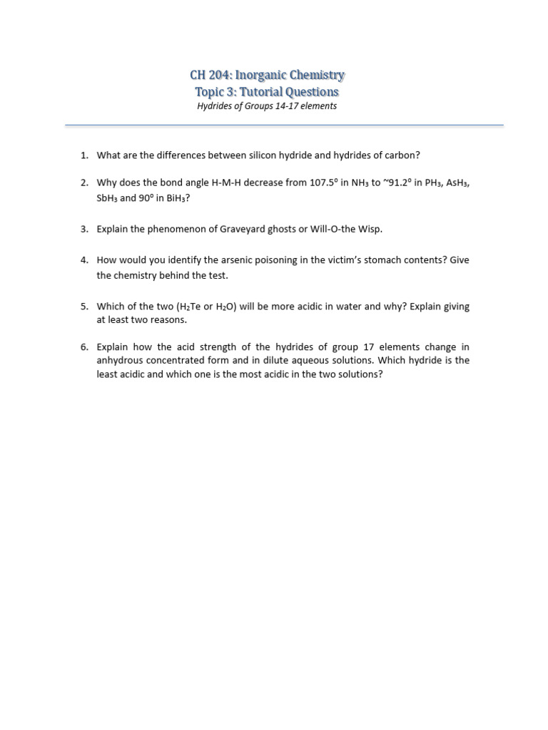 Topic 3 - Tutorial (Modified) | PDF