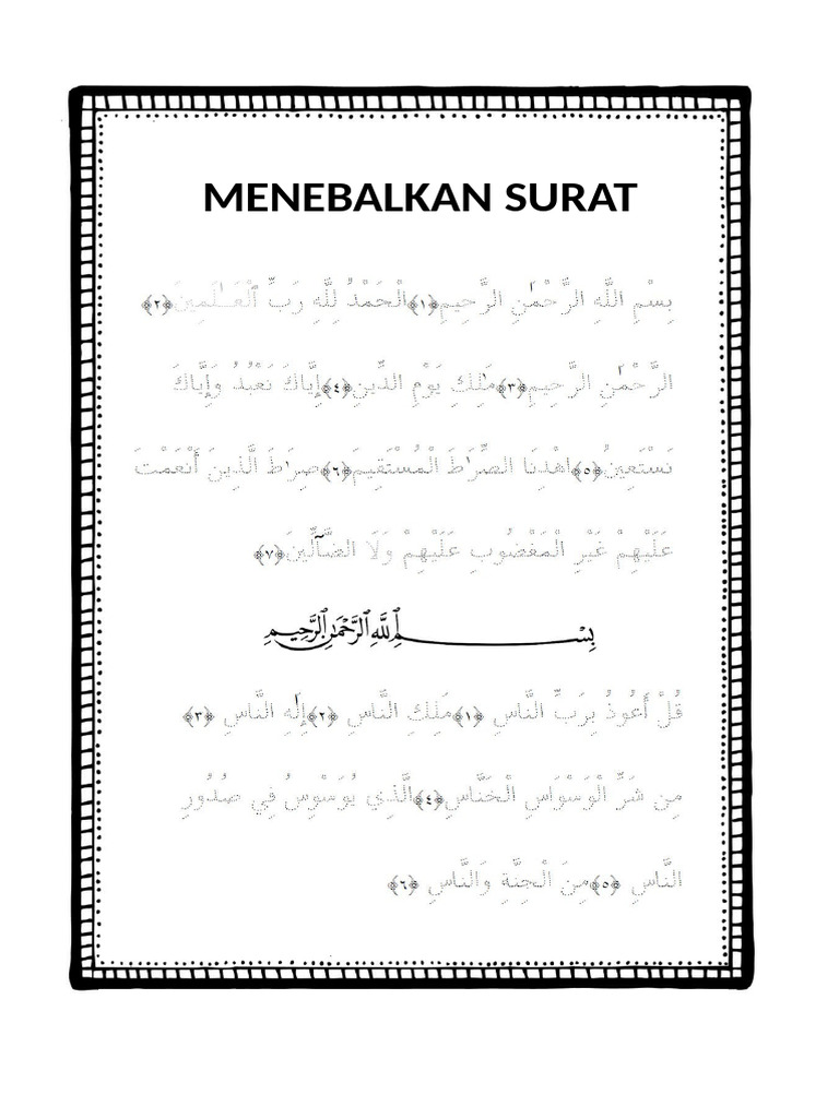 Menebalkan Surat | PDF