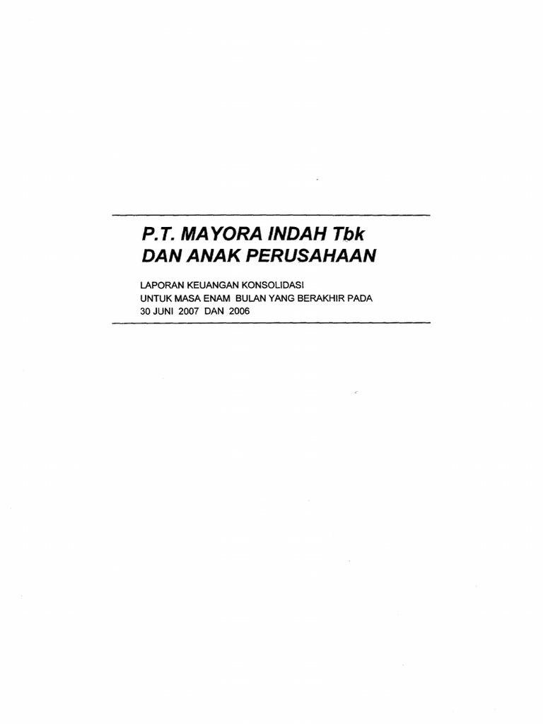 2Q 2007 MYOR Mayora+Indah+Tbk | PDF