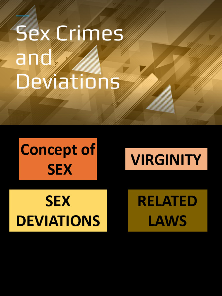 CDI2 Sex Crimes and Deviations | PDF
