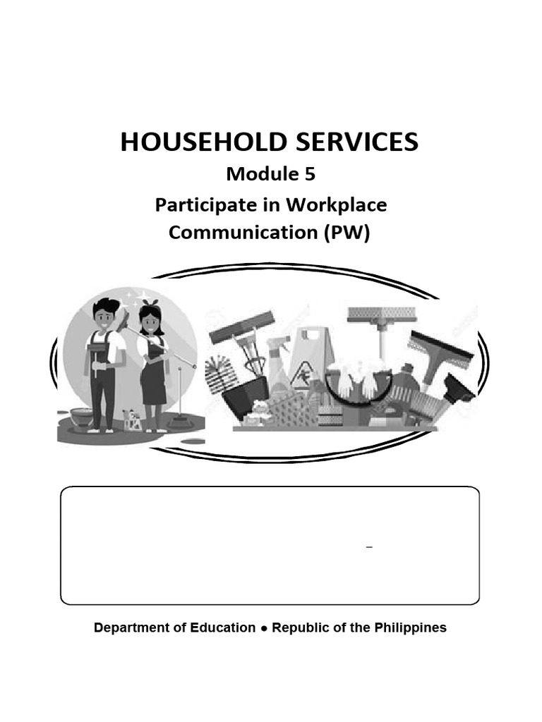 MODULE 5 LESSON 3 New TLE7 HOUSESHOLD SERVICES - Mod5 - Participate in ...
