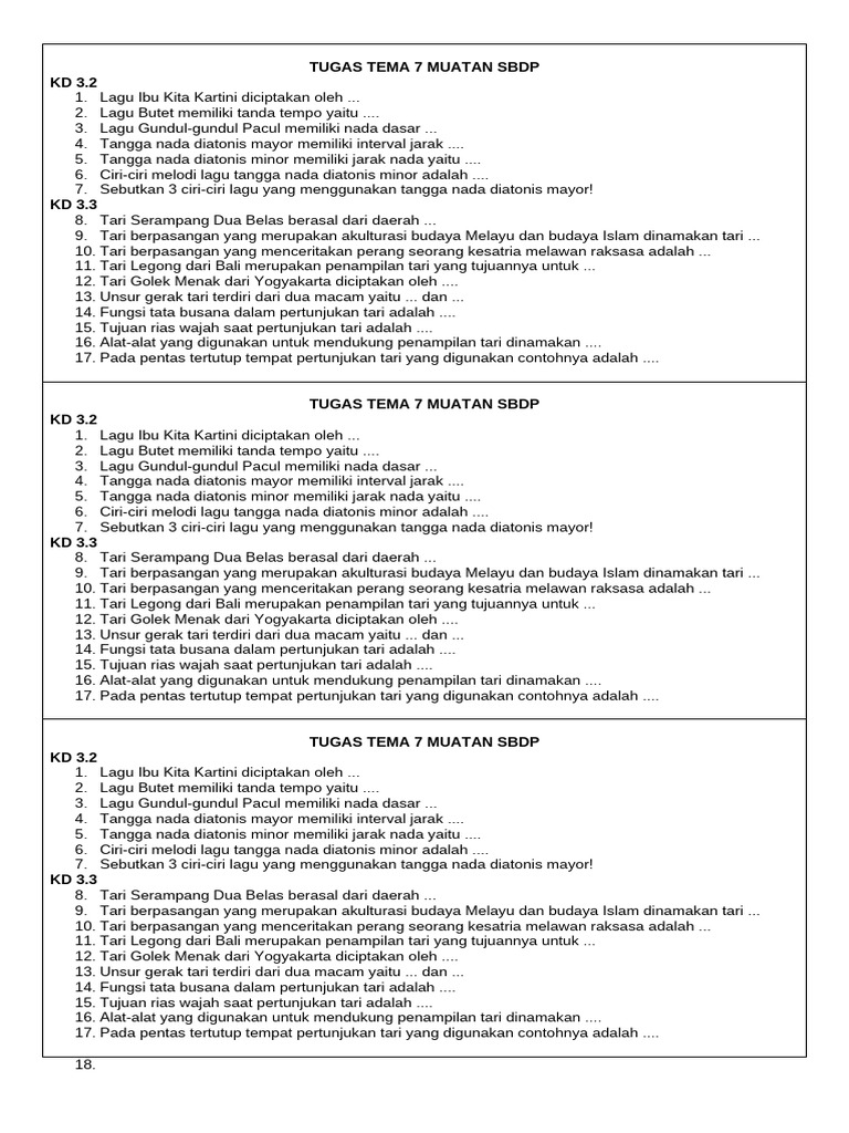 TUGAS TEMA 7 SBDP & PH | PDF
