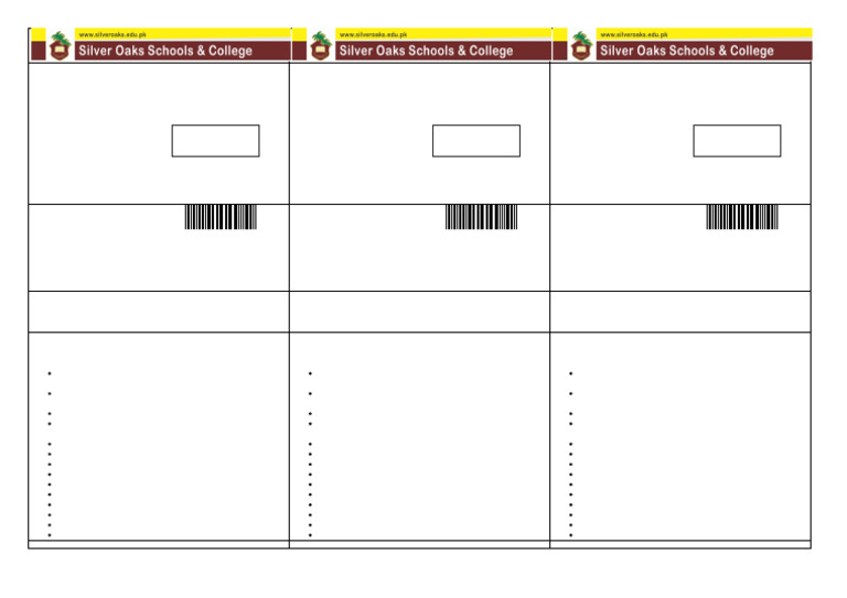 Grade I Cosmos JUL24 Fee Slips | PDF