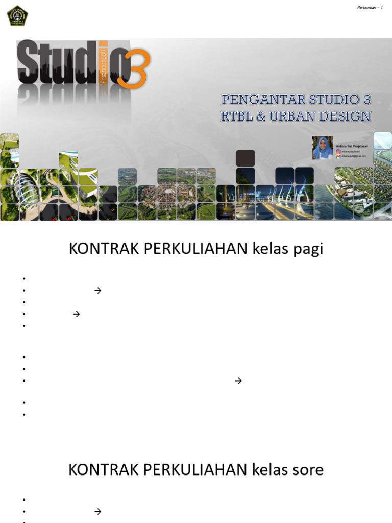 Pengantar RTBL & Teori Urban Design - 2023 | PDF