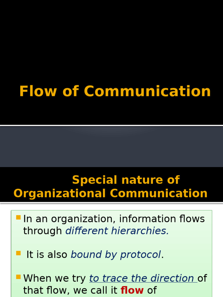 Flow of Communication (2) | PDF