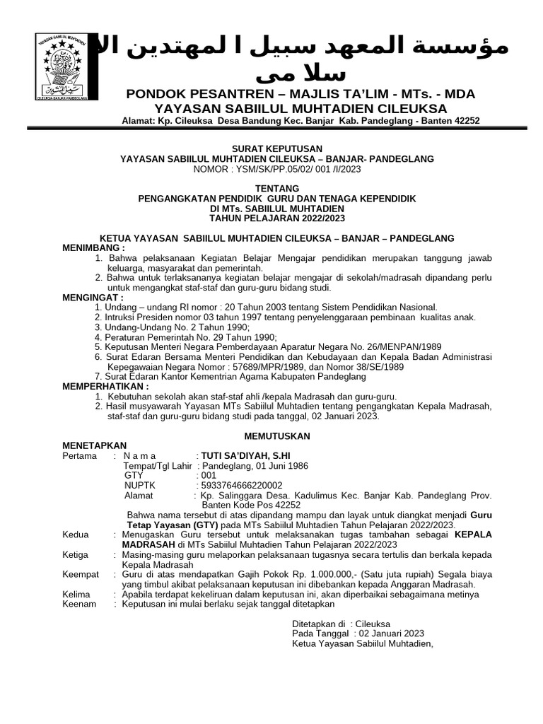 SK Kamad SM 2023 | PDF