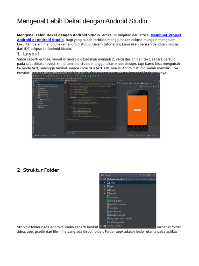 Mengenal Lebih Dekat Dengan Android Studio | PDF
