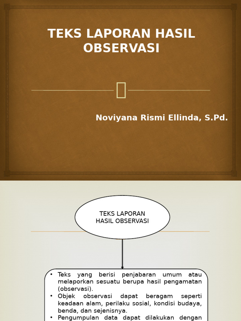 TEKS LAPORAN HASIL OBSERVASI | PDF