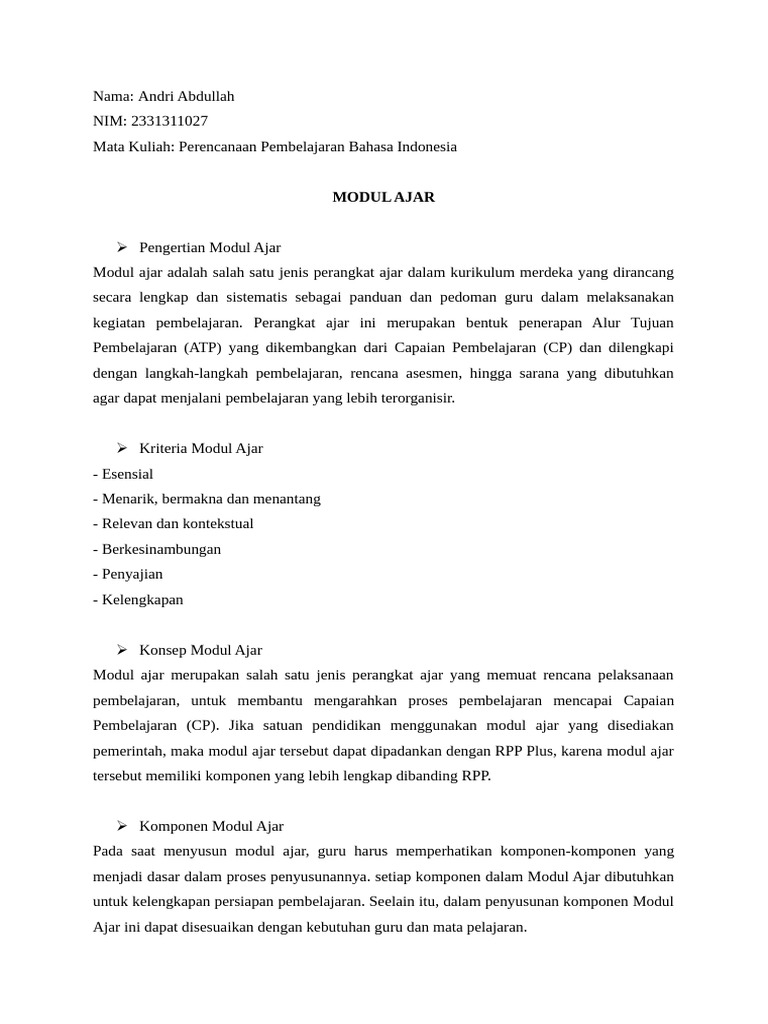 Resume 11 - Perencanaan Pendidikan - Andri Abdullah | PDF