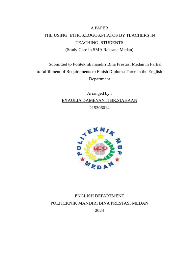 A PAPER TA English Exa Bab 1-3 Terbaru REVISI 6 Ya | PDF | Public ...