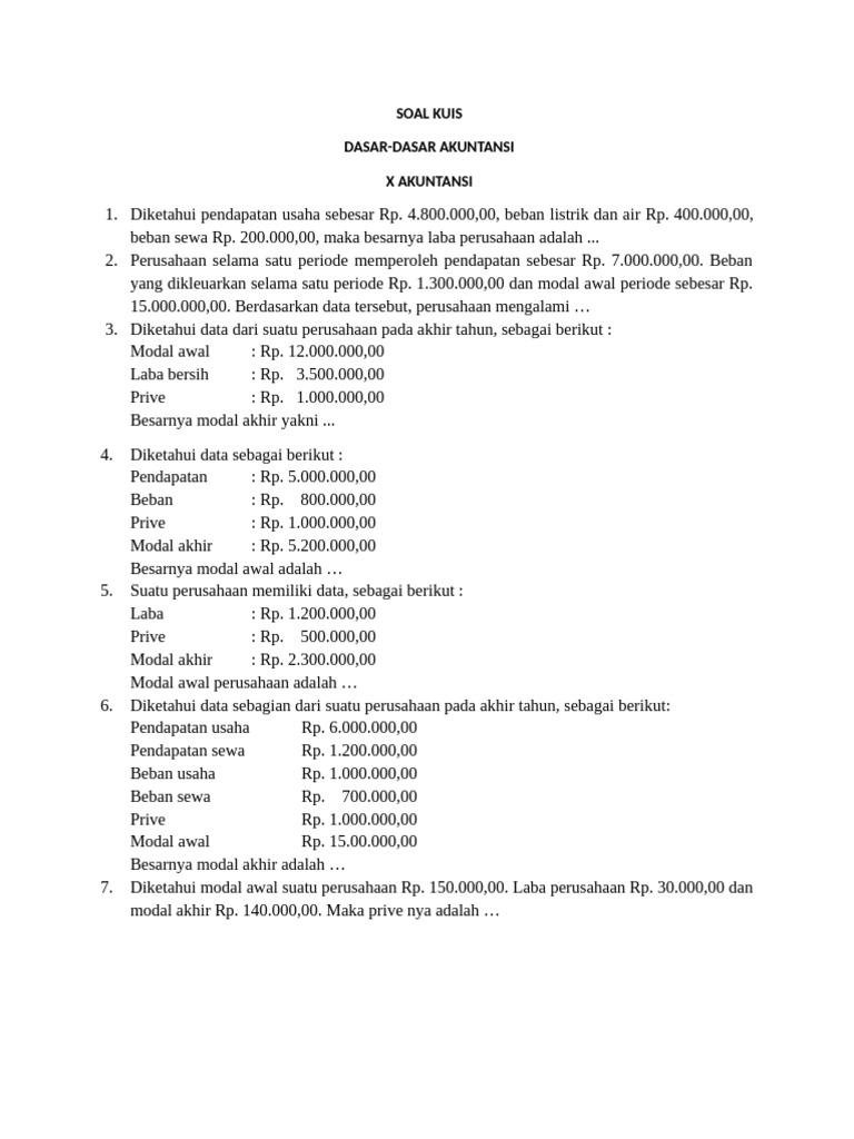 Kuis | PDF