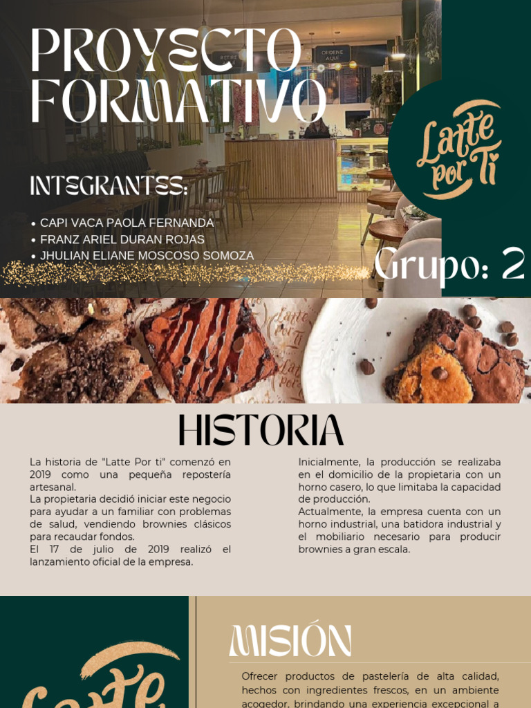 Presentación de Recetario Moderno Con Colores Marrones Oscuros | PDF