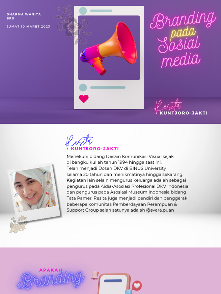 Sosmed Branding Dan Contoh | PDF