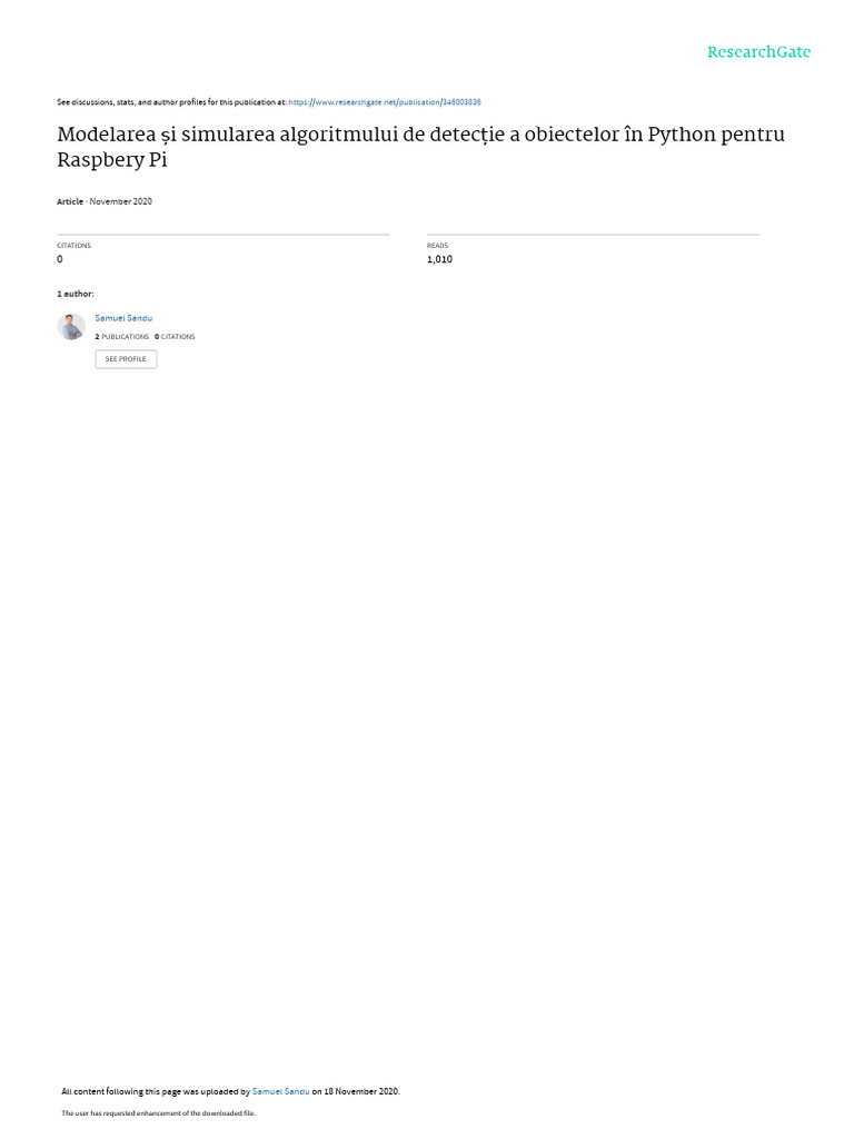 Modelareaisimulareaalgoritmuluidedetecieaobiectelorn Pythonpentru ...
