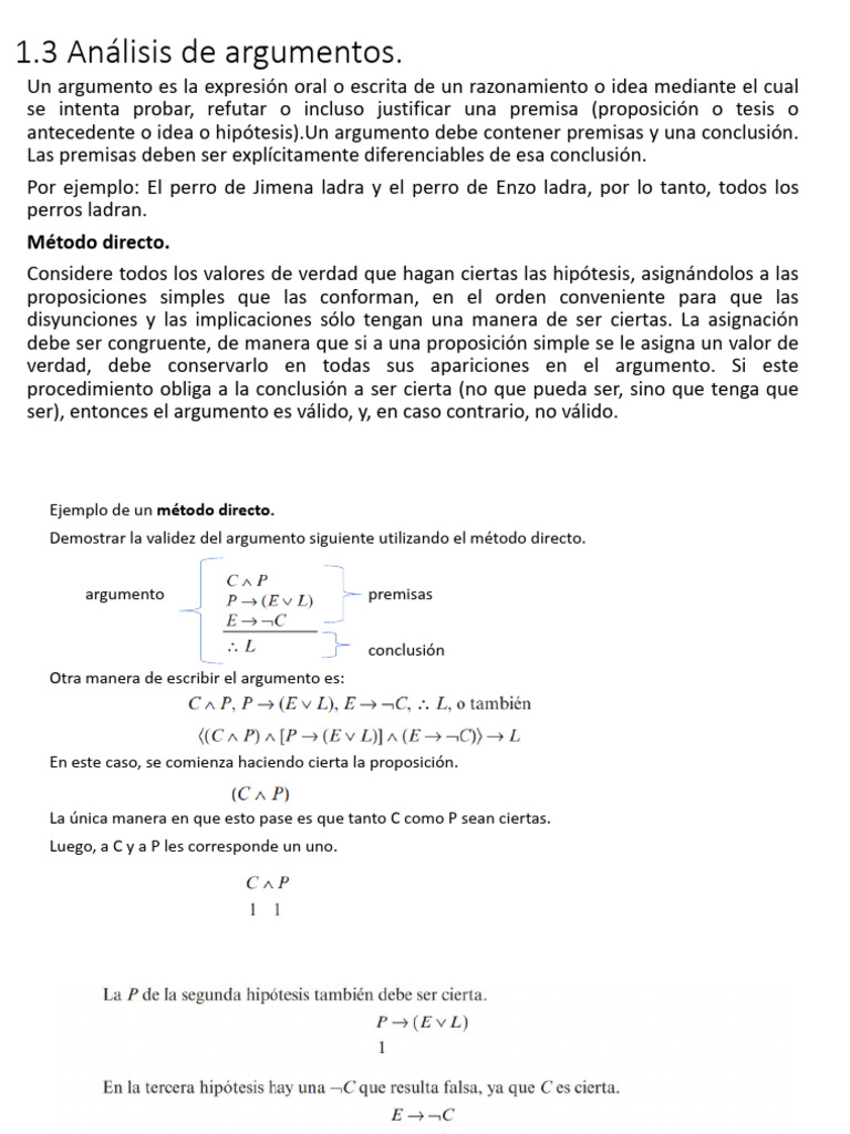 Analisis de Argumentos | PDF