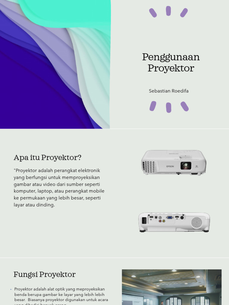 Penggunaan Proyektor | PDF