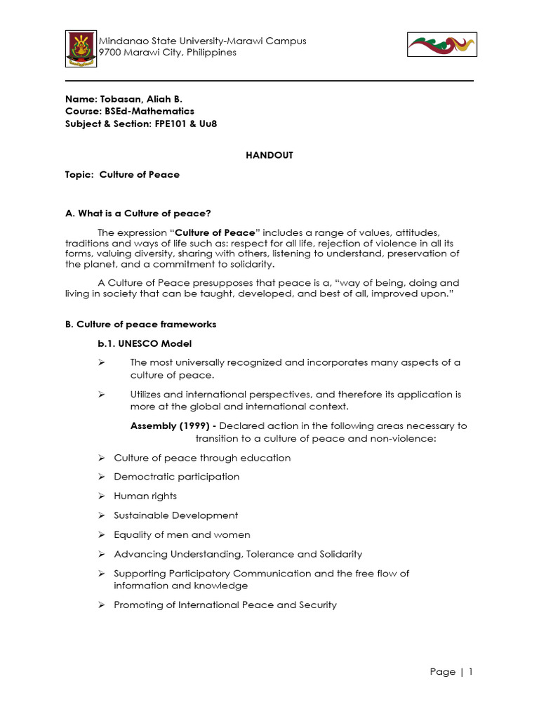 TOBASAN ClassReport HANDOUT | PDF