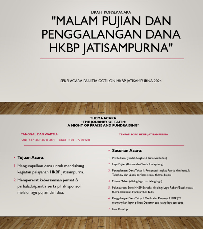 Draft Konsep Acara | PDF