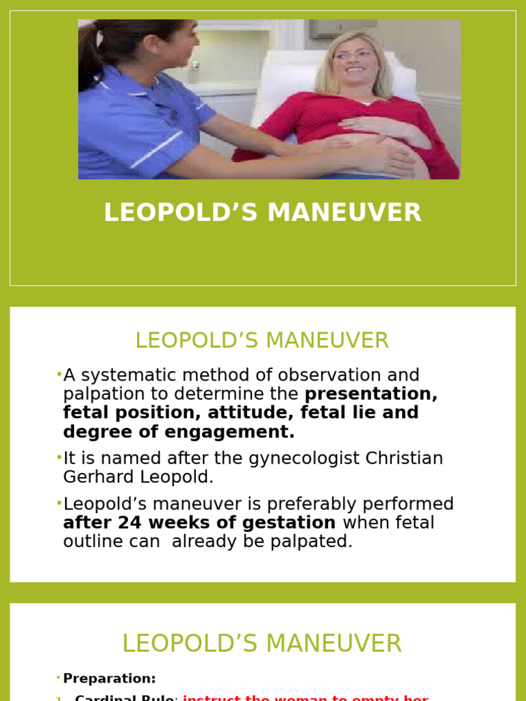 Leopold's Maneuver | PDF
