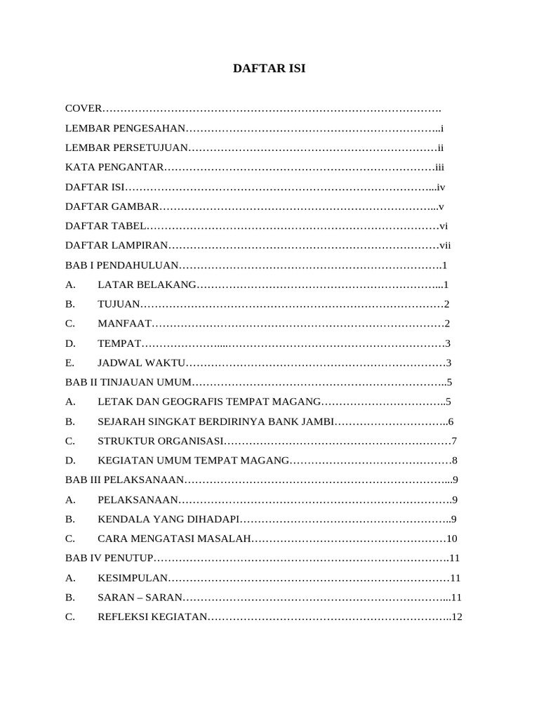 Daftar Isi | PDF