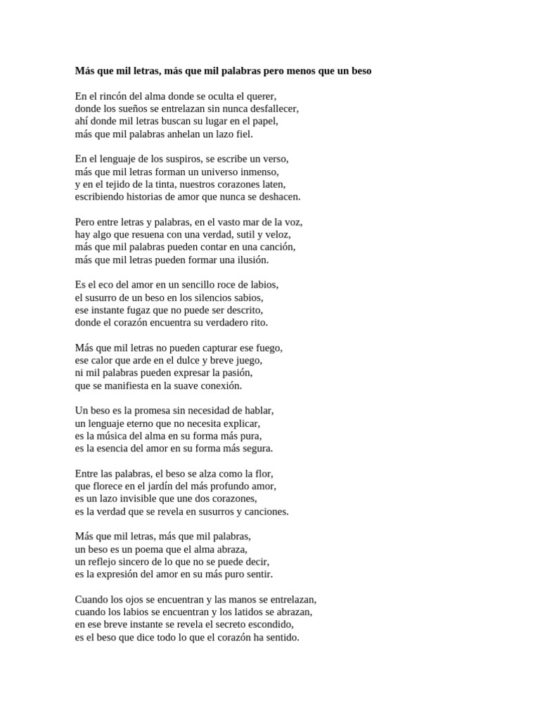 Más Que Mil Letras | PDF