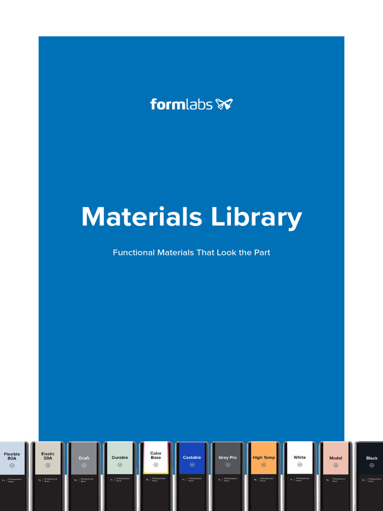 Formlabs Materials Library 2023-24 | PDF