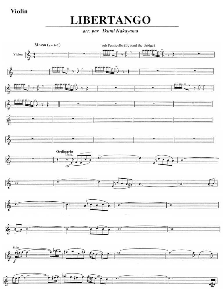 Libertango (Violin) | PDF
