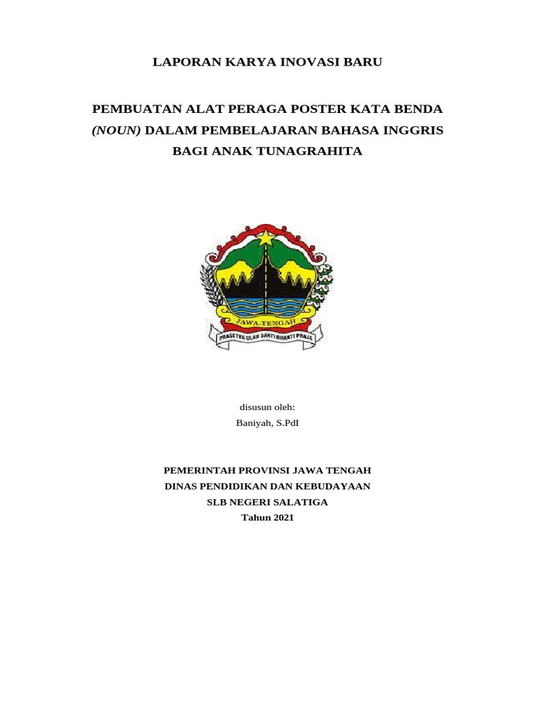 Laporan Karya Inovasi Alat Peraga Poster | PDF