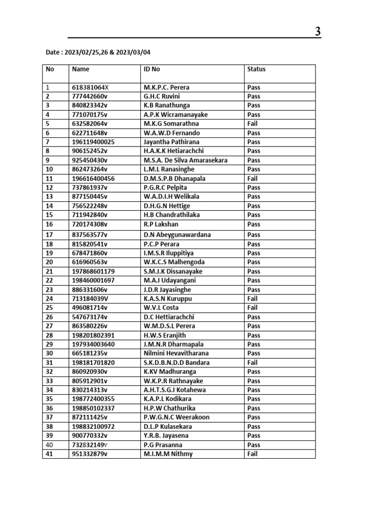 Batch 01 2023 V1 | PDF