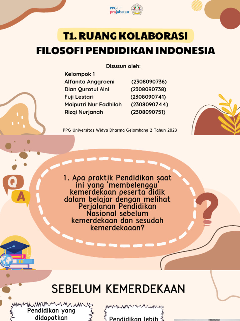 T1. Ruang Kolaborasi - Kelompok 1 - PPT | PDF