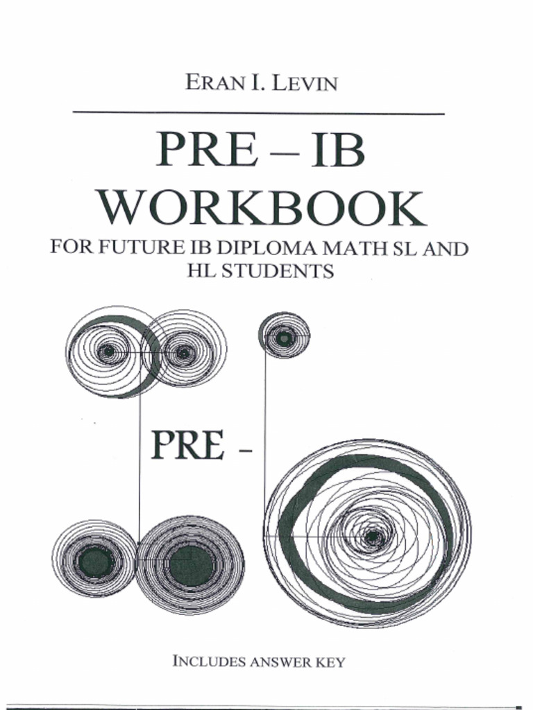 Pre-IB Math Workbook | PDF