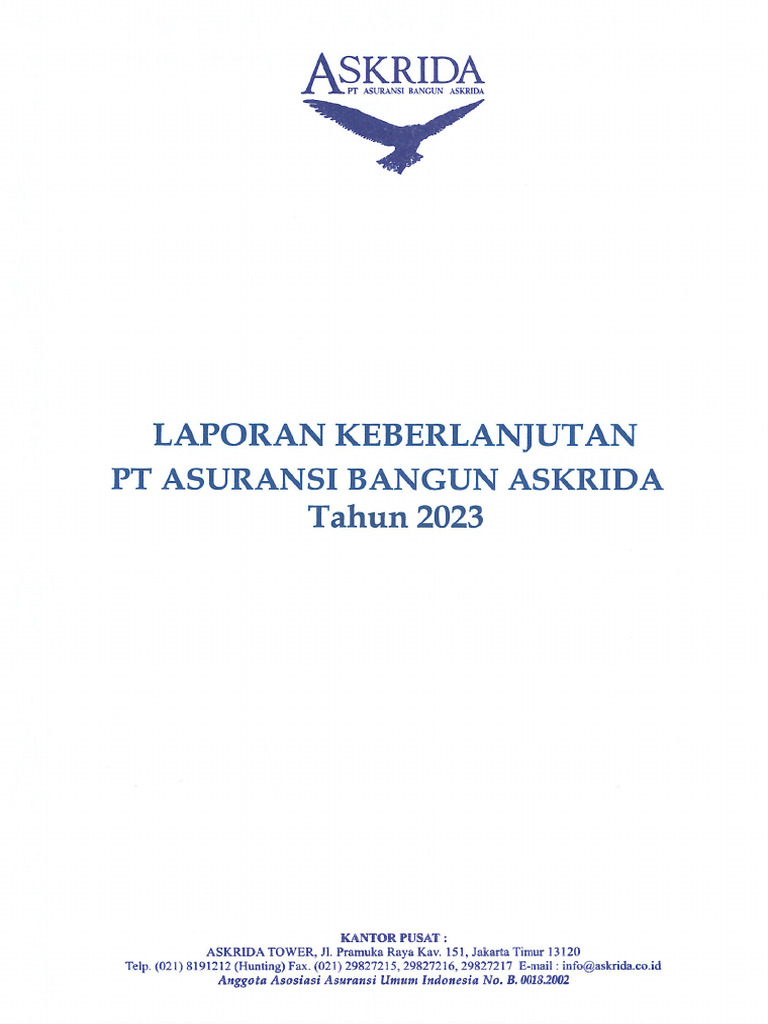 Lampiran Laporan Keuangan Berkelanjutan Tahun 2023 | PDF