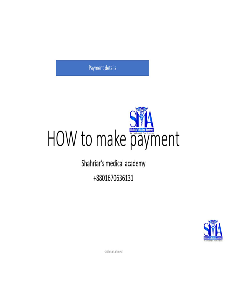 HOW To Make Payment | PDF | Bangladesh | Banks