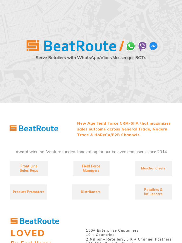 BeatRoute WhatsApp Viber Messenger BOT | PDF